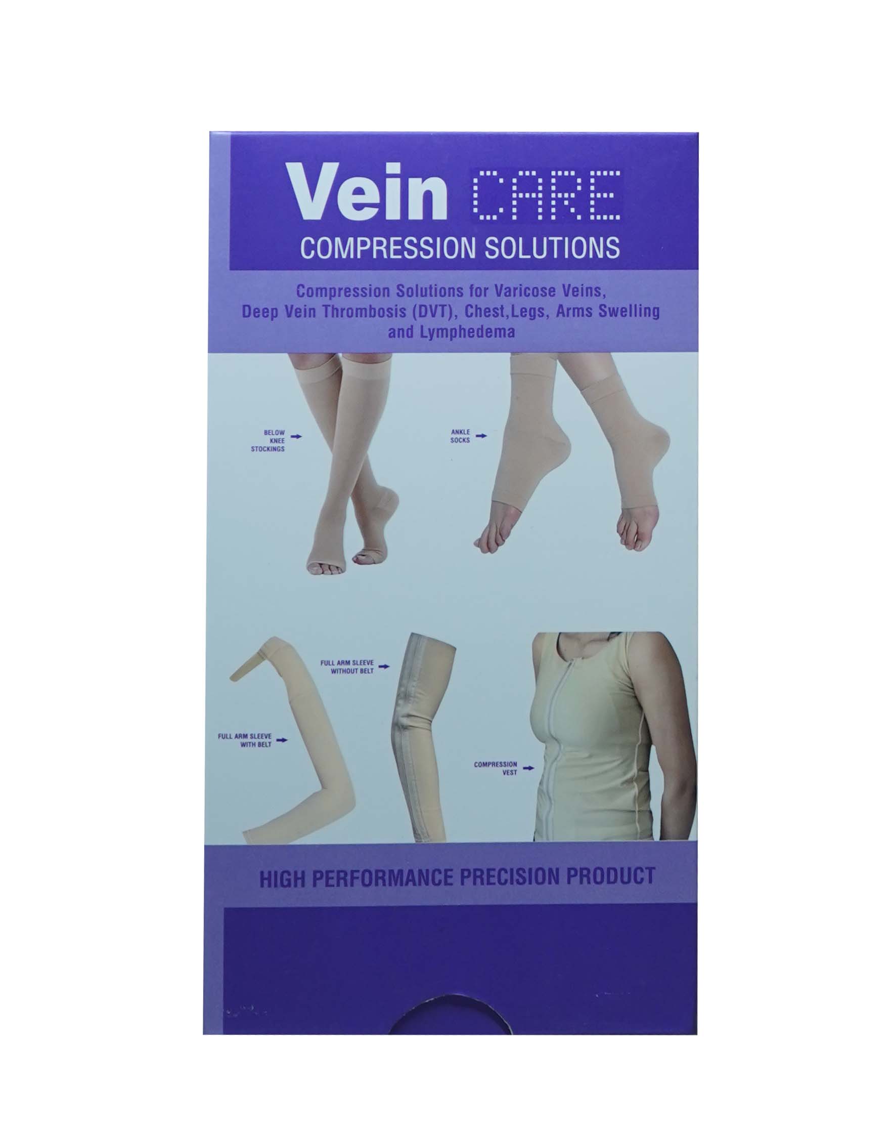 Vein Care Compression Stocking for Varicose Vein & DVT - Below Knee ...